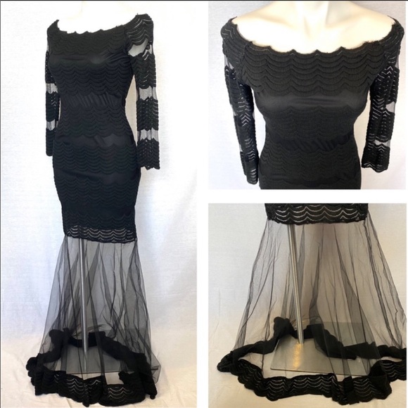 Nora.Z | Dresses | Long Sleeve Sheer Maxi Dress | Poshmark